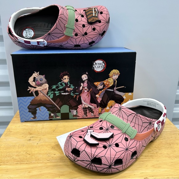 CROCS | Shoes | Crocs Demon Slayer Classic Clogs Us Sz 1m Nezuko In ...